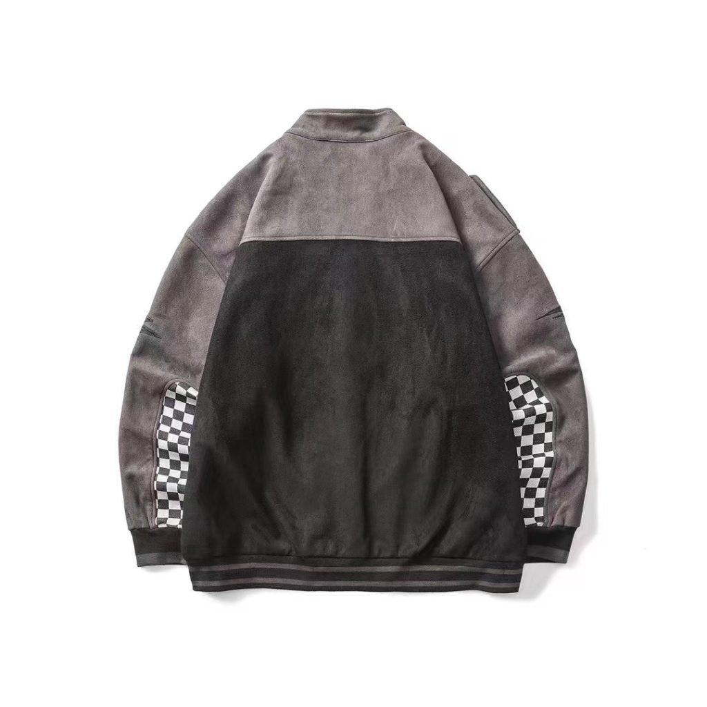 Racing Jacket Embroidered Motorcycle Jacket of Mens Retro F1 Plaid ...